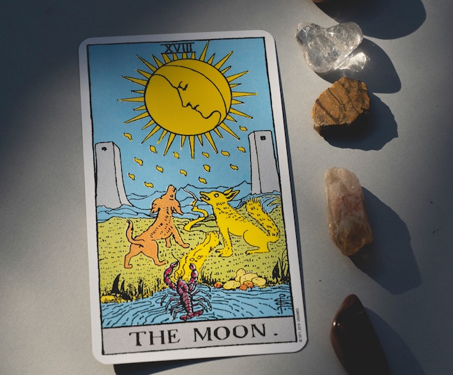 XVIII The Moon Tarot Card Meaning Reversed Upright Guide